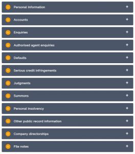 What does a credit report look like? - Credit Simple